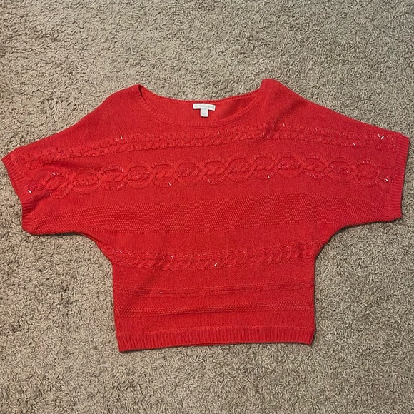 New York & Company | Tops | Nyc Red Knit Top | Poshmark